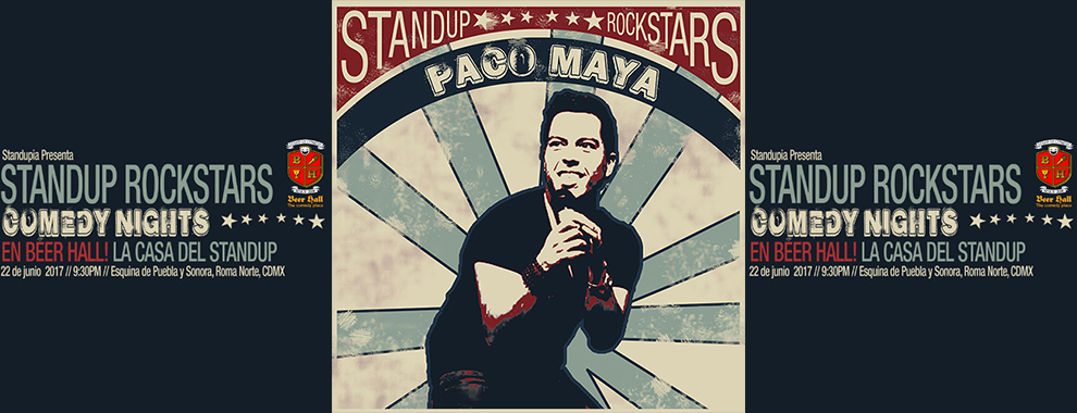 Paco Maya StandUp Rockstar | Boletia