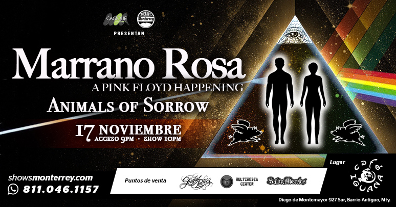 Compra boletos para MARRANO ROSA / A Pink Floyd Happening - Boletia