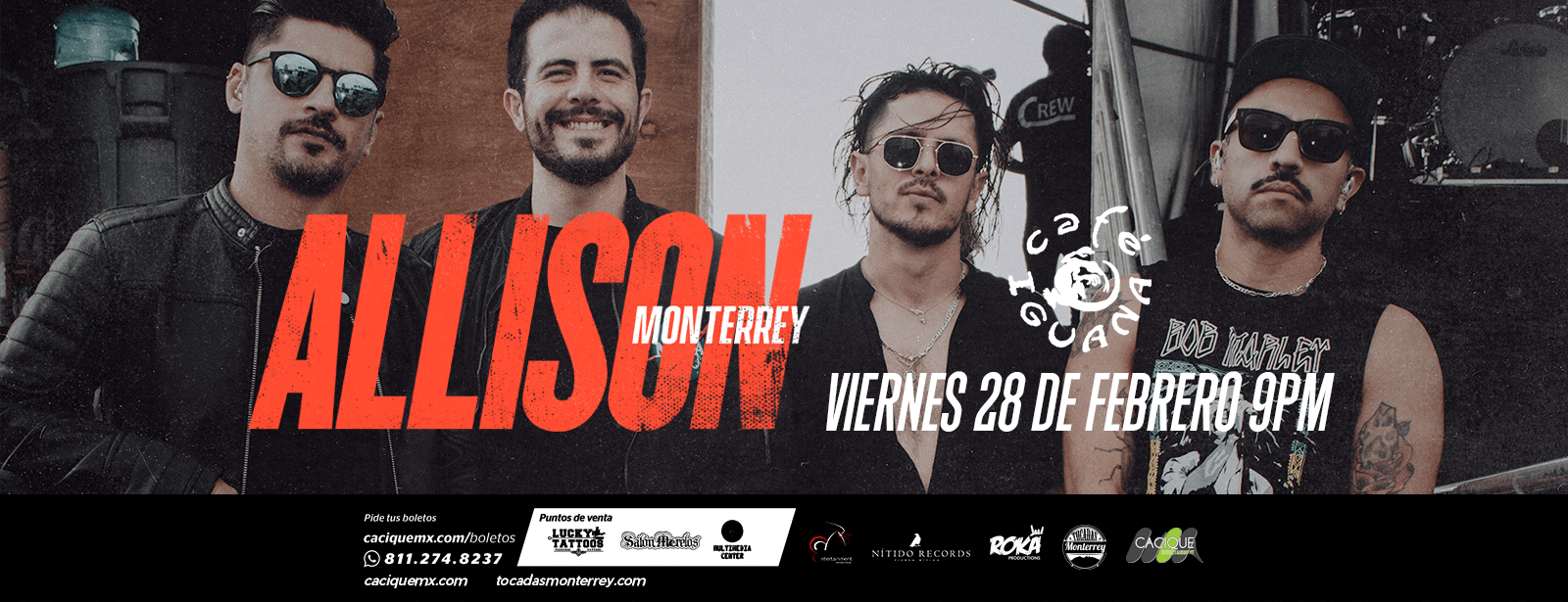 Compra boletos para ALLISON en Monterrey - Boletia