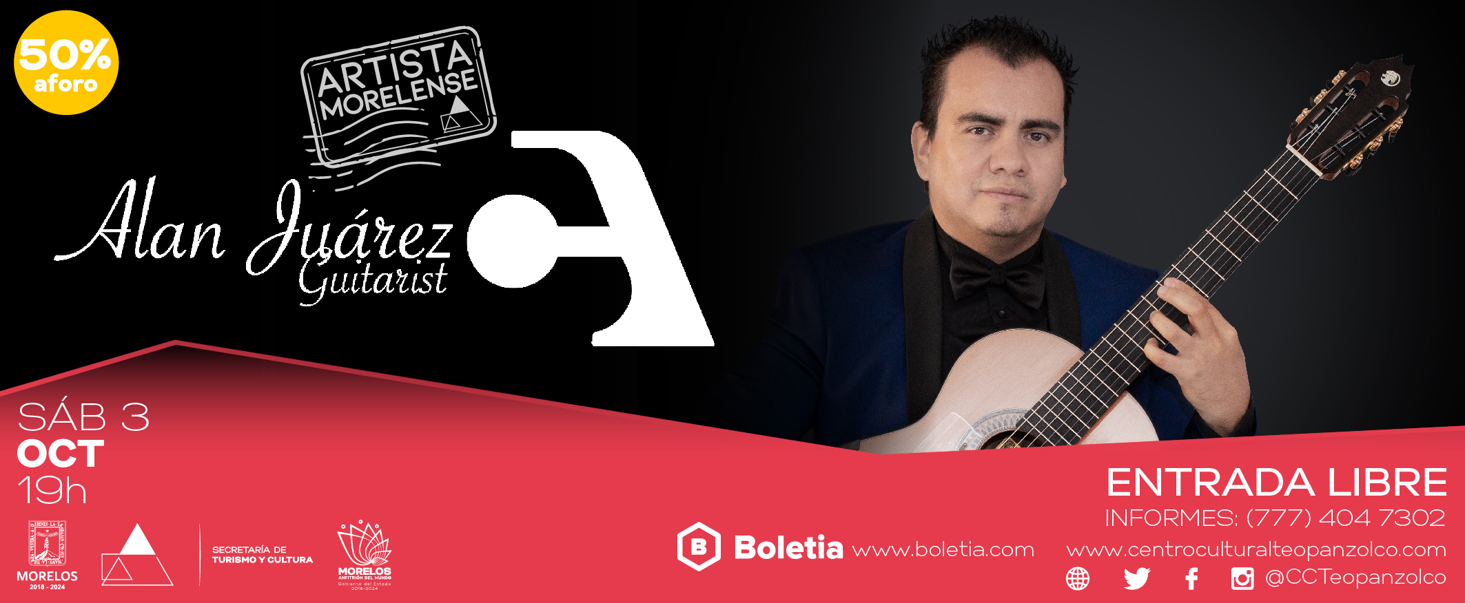 Alan Juárez. Guitarrista | Boletia