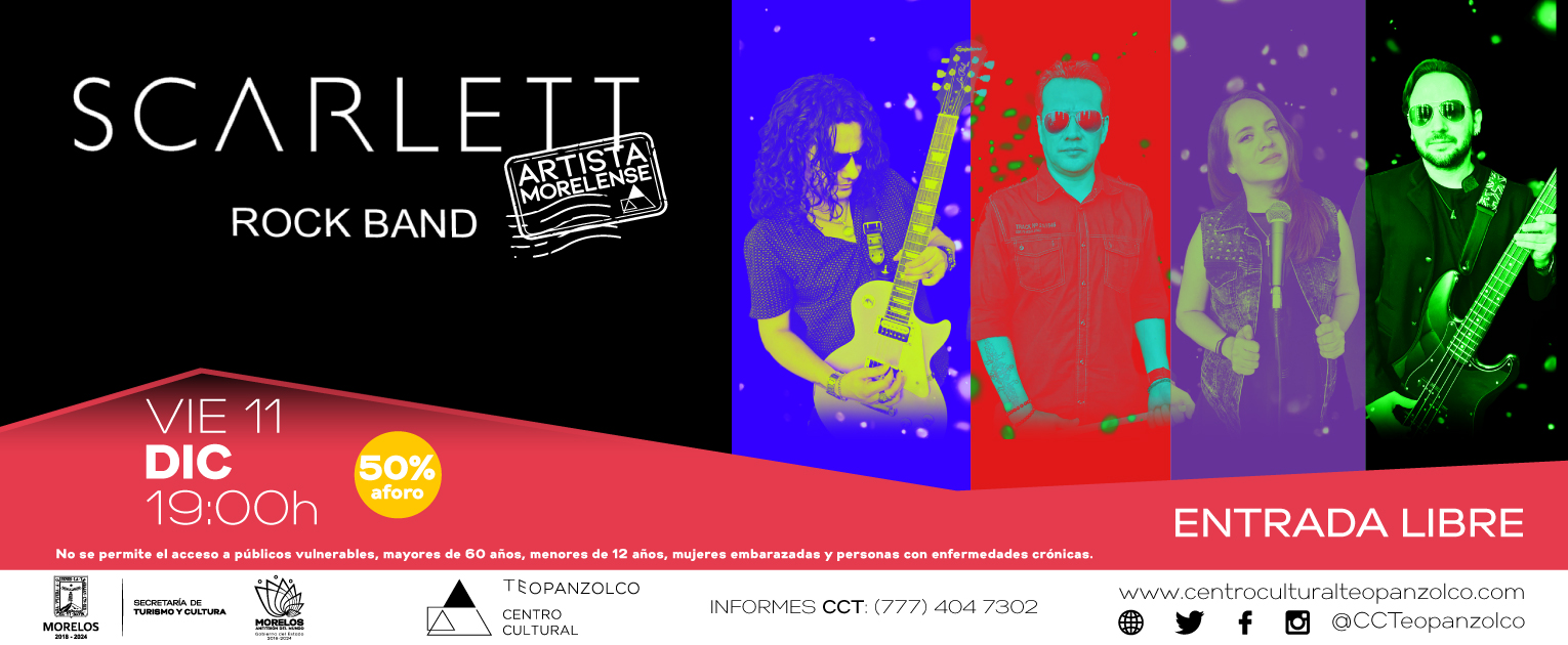 Scarlett. Rock Band | Boletia