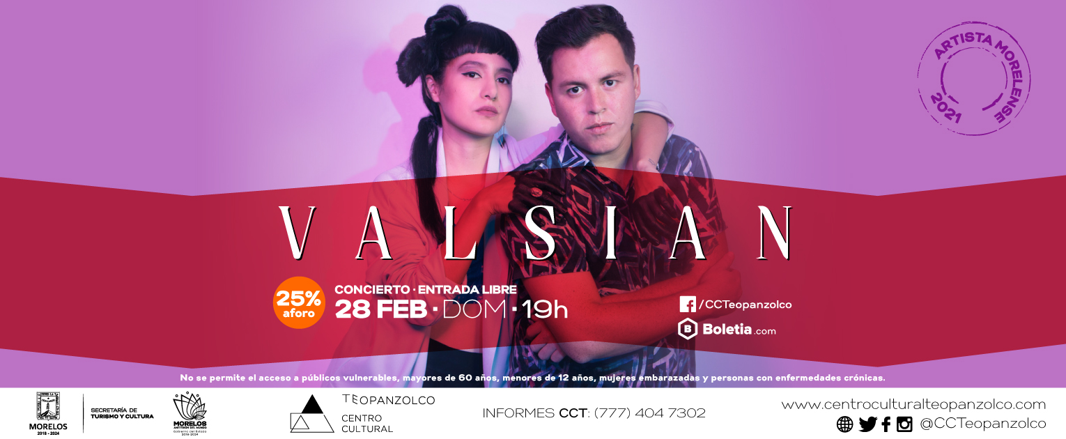 Compra boletos para Valsian en concierto - Boletia