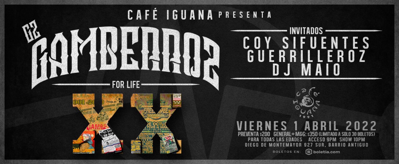 Compra boletos para Gamberroz en Monterrey - Boletia