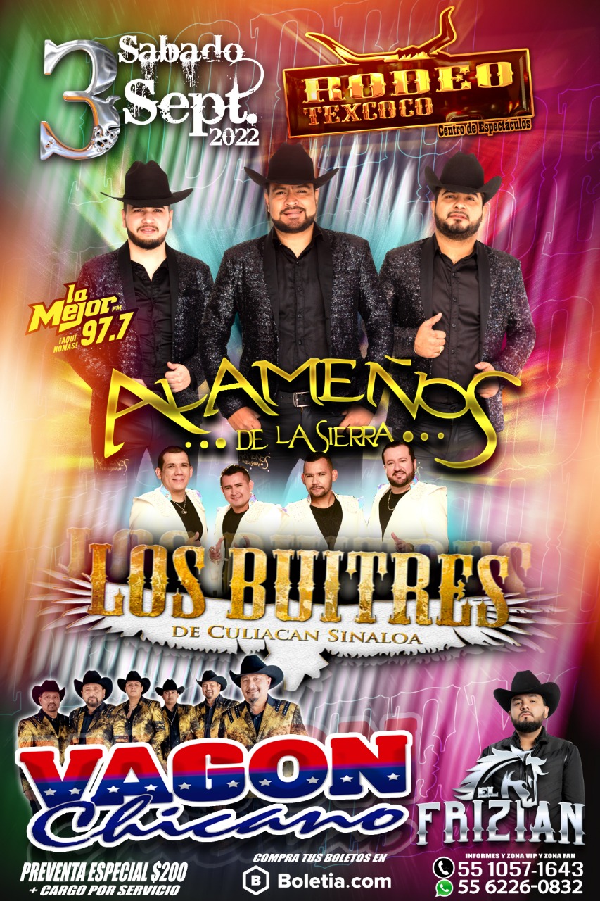 Compra boletos para ALAMEÑOS EN RODEO TEXCOCO - Boletia