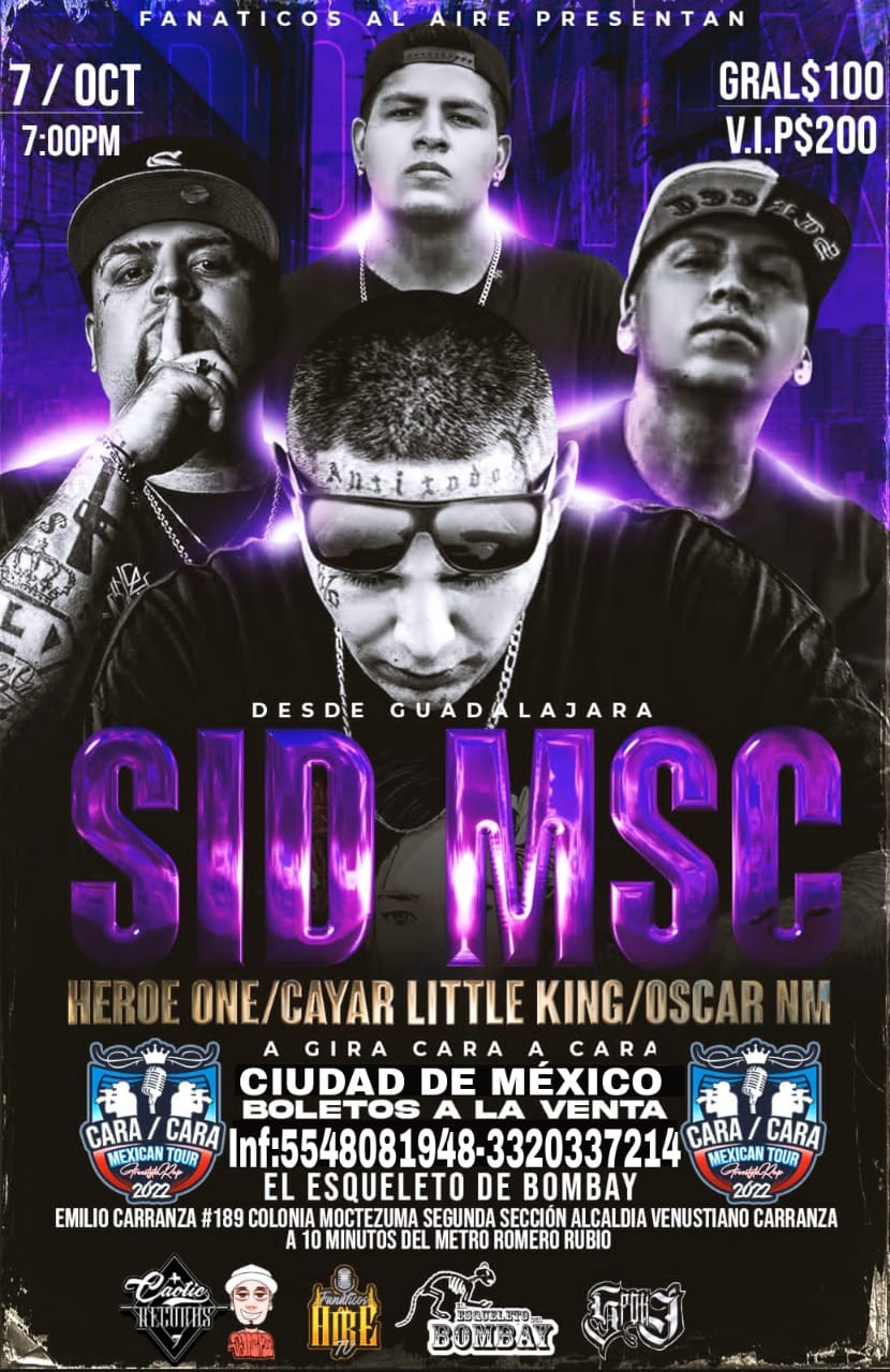 SID MSC CDMX TOUR CARA A CARA | Boletia