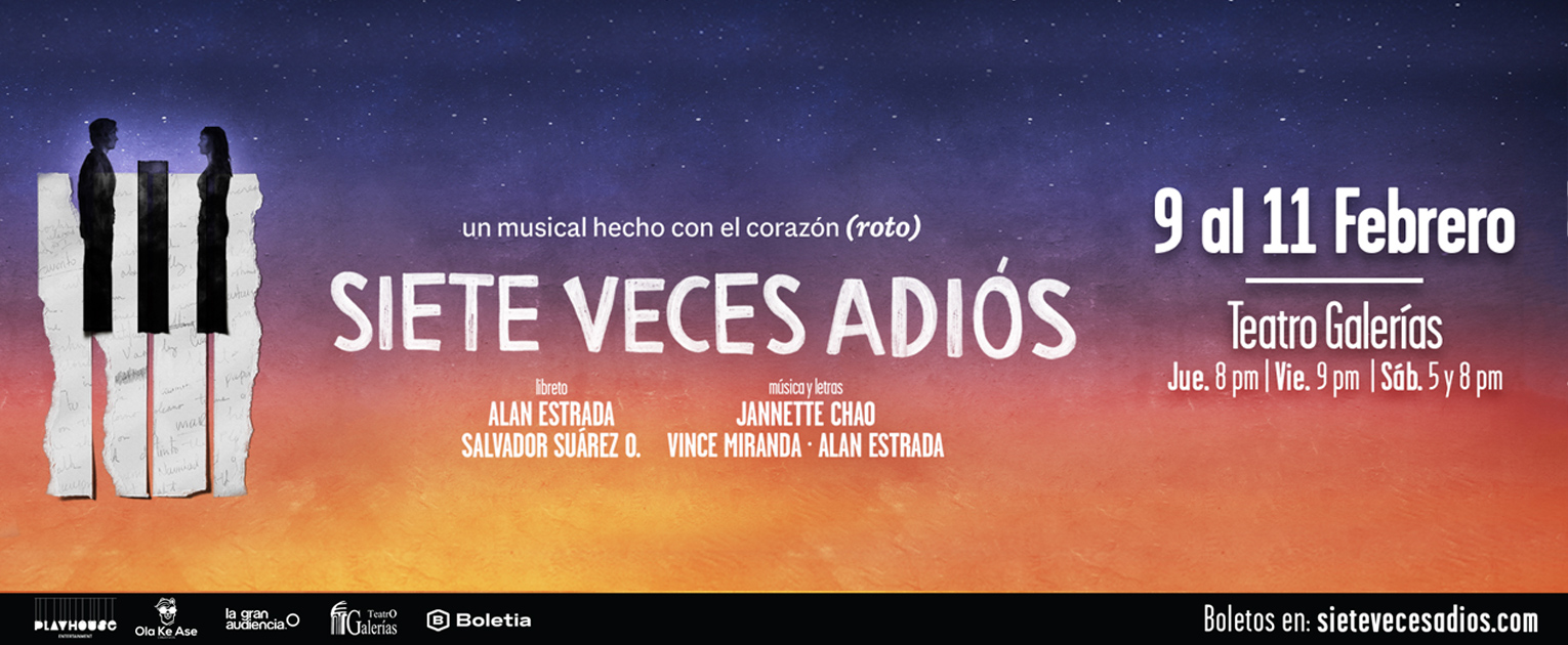 Compra boletos para Siete Veces Adiós - Boletia