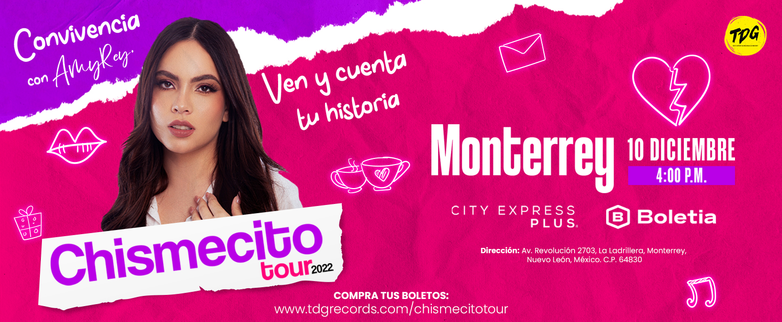 Convivencia con Amy Rey en Monterrey | Boletia