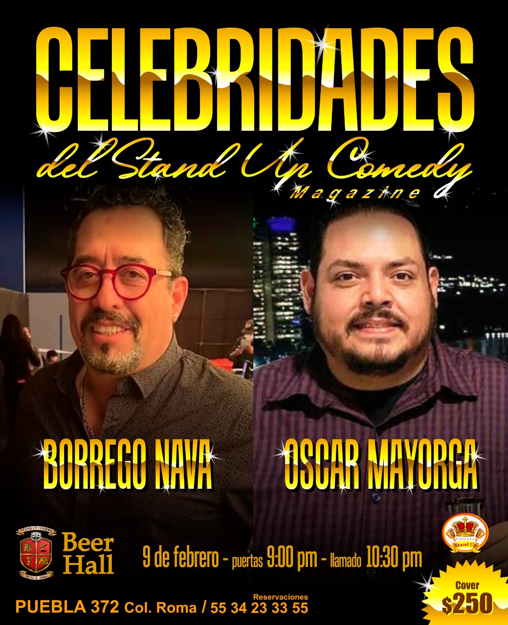 Borrego Nava y Oscar Mayorga Beer Hall | Boletia