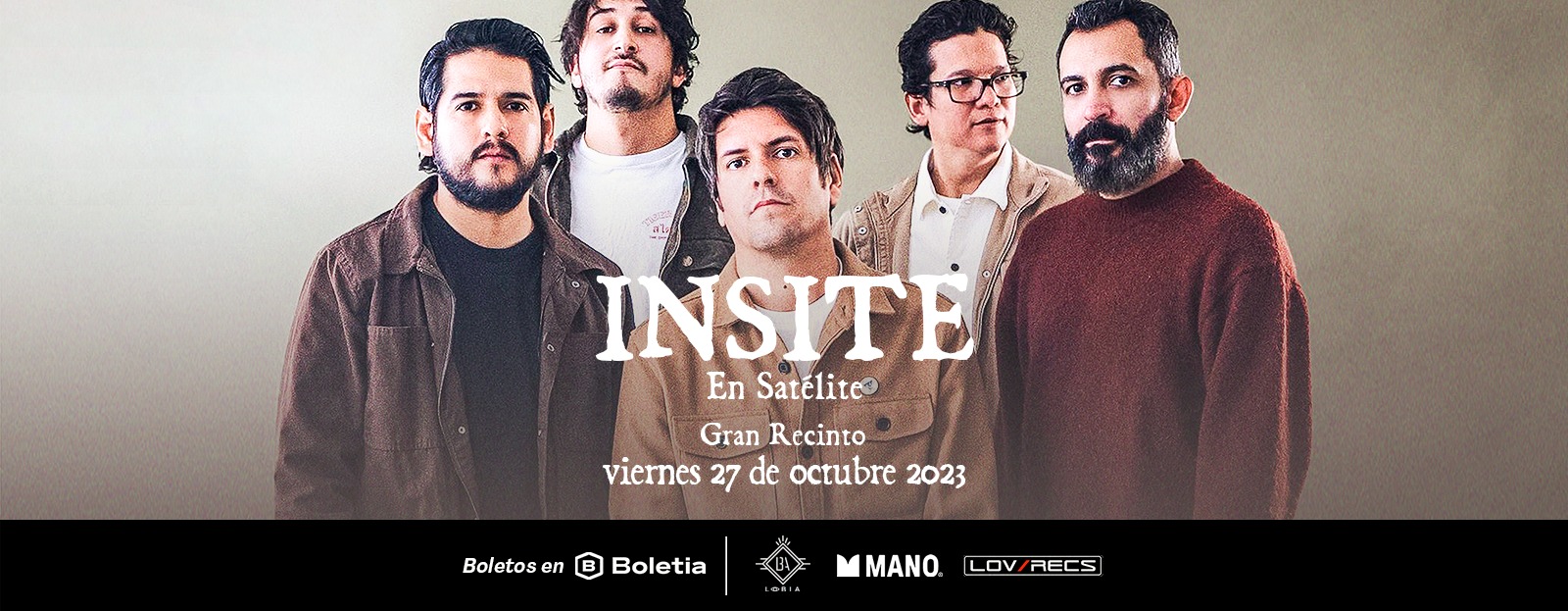 Compra boletos para Insite en Satélite - Boletia