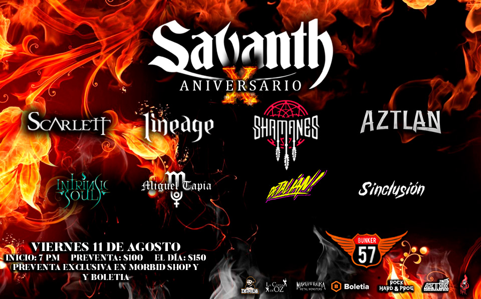 SAVANTH X ANIVERSARIO | Boletia