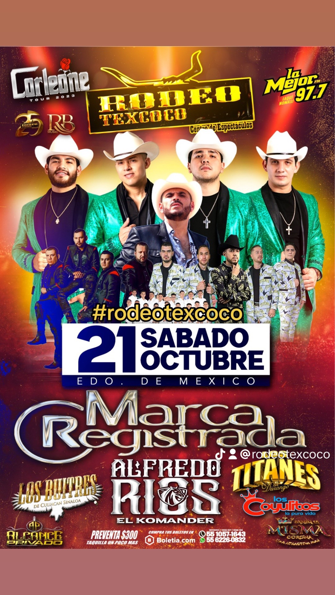 Compra boletos para MARCA REGISTRADA EN RODEO TEXCOCO - Boletia