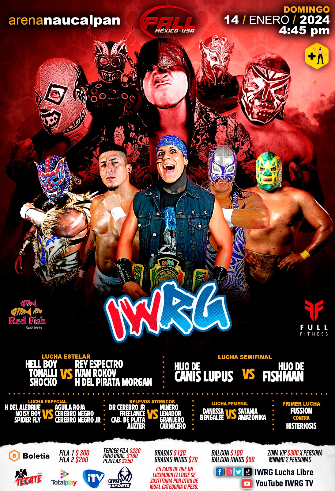 Lucha Libre IWRG | Boletia