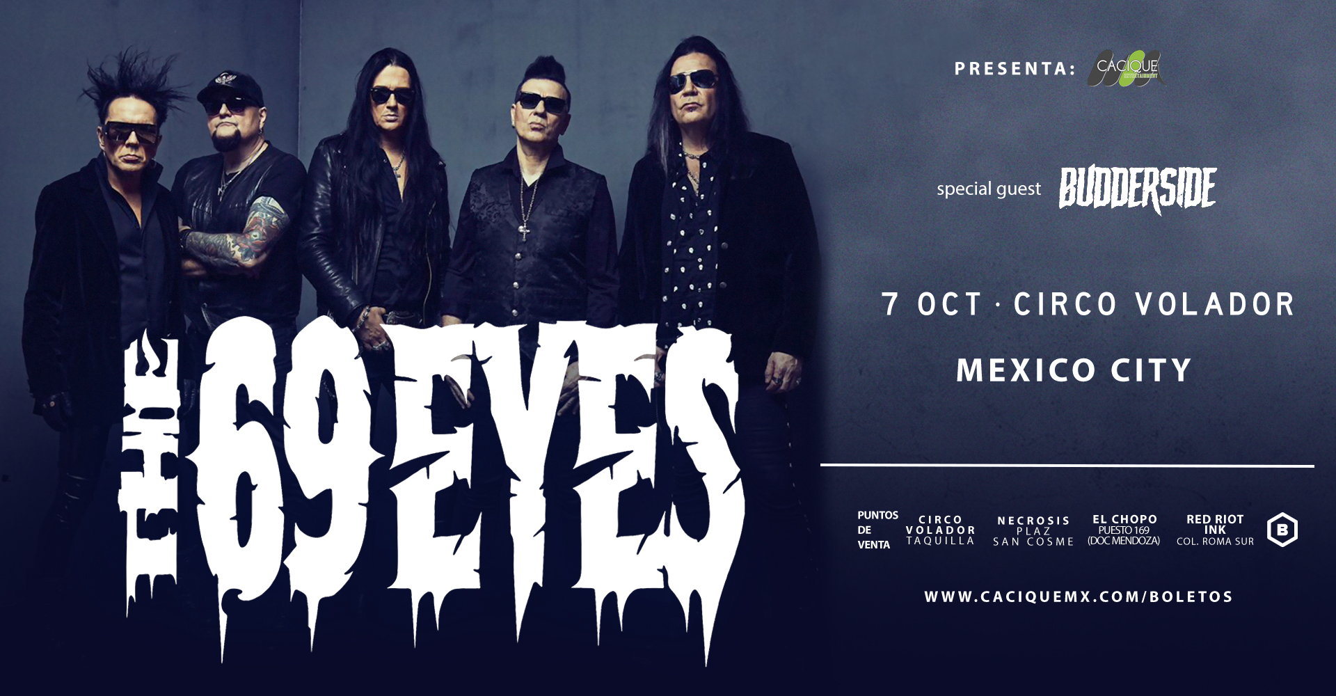THE 69 EYES en CDMX | Boletia