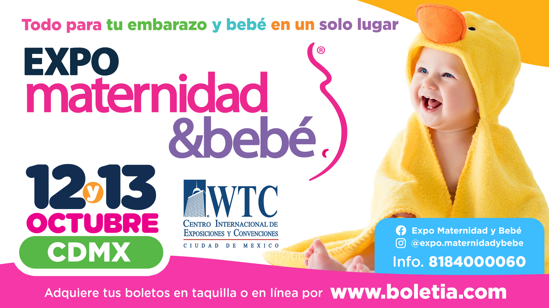 Expo Maternidad y Bebé CDMX octubre | Boletia