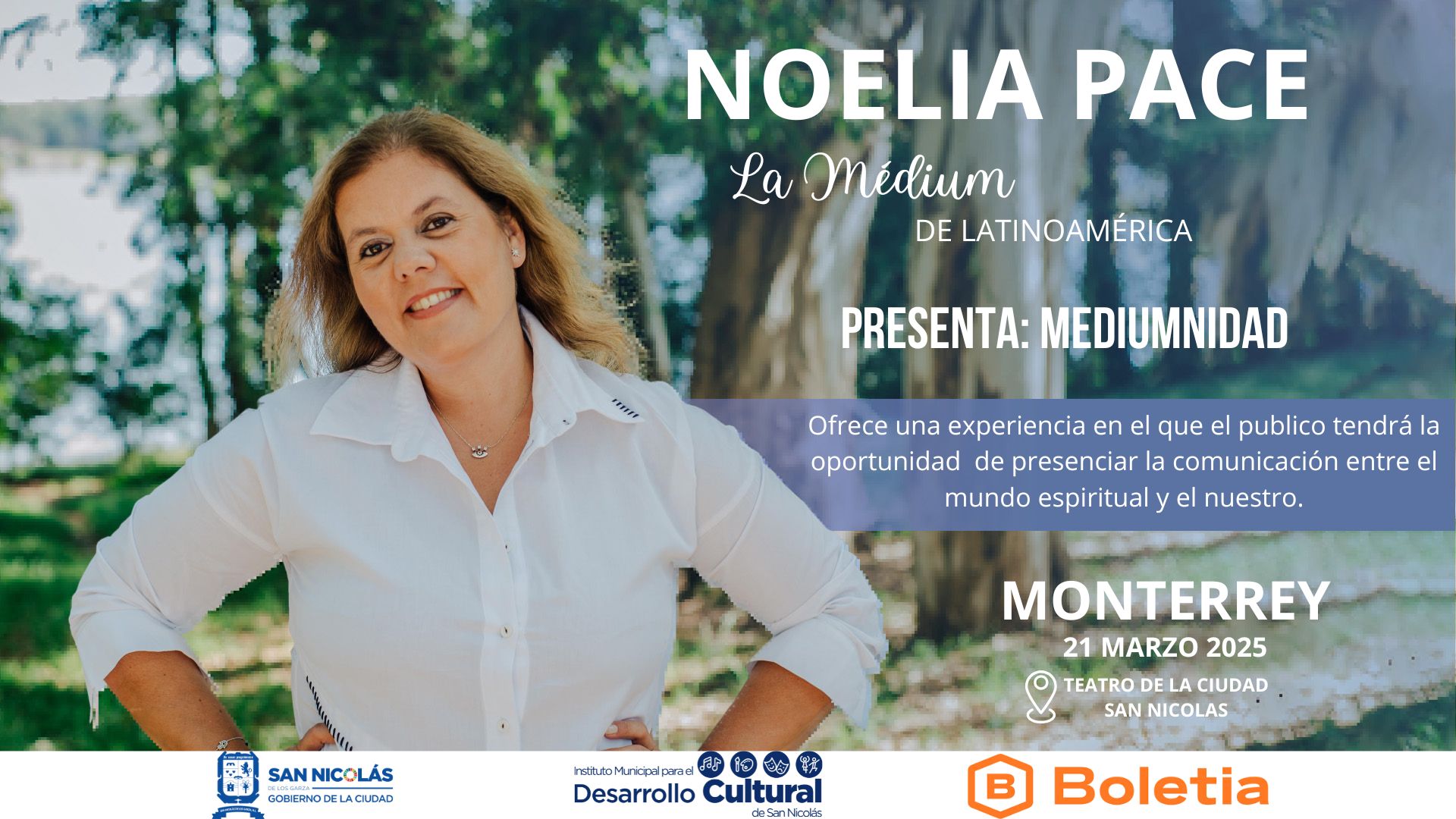 Noelia Pace La Médium de Latinoamérica en MTY | Boletia