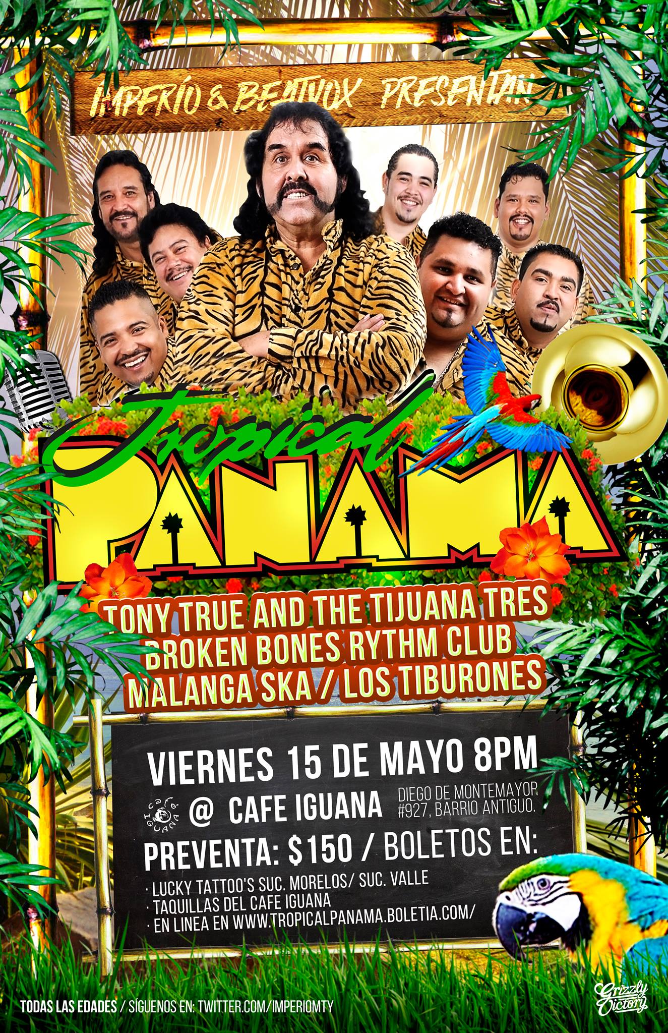 Compra boletos para Tropical Panama @ Cafe Iguana - Boletia