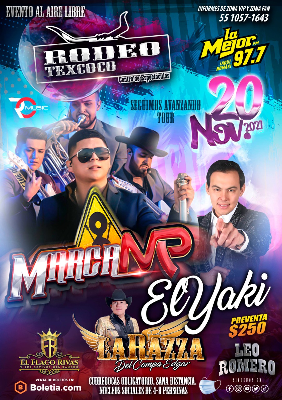 Compra boletos para Marca MP en exclusiva para #rodeotexcoco - Boletia