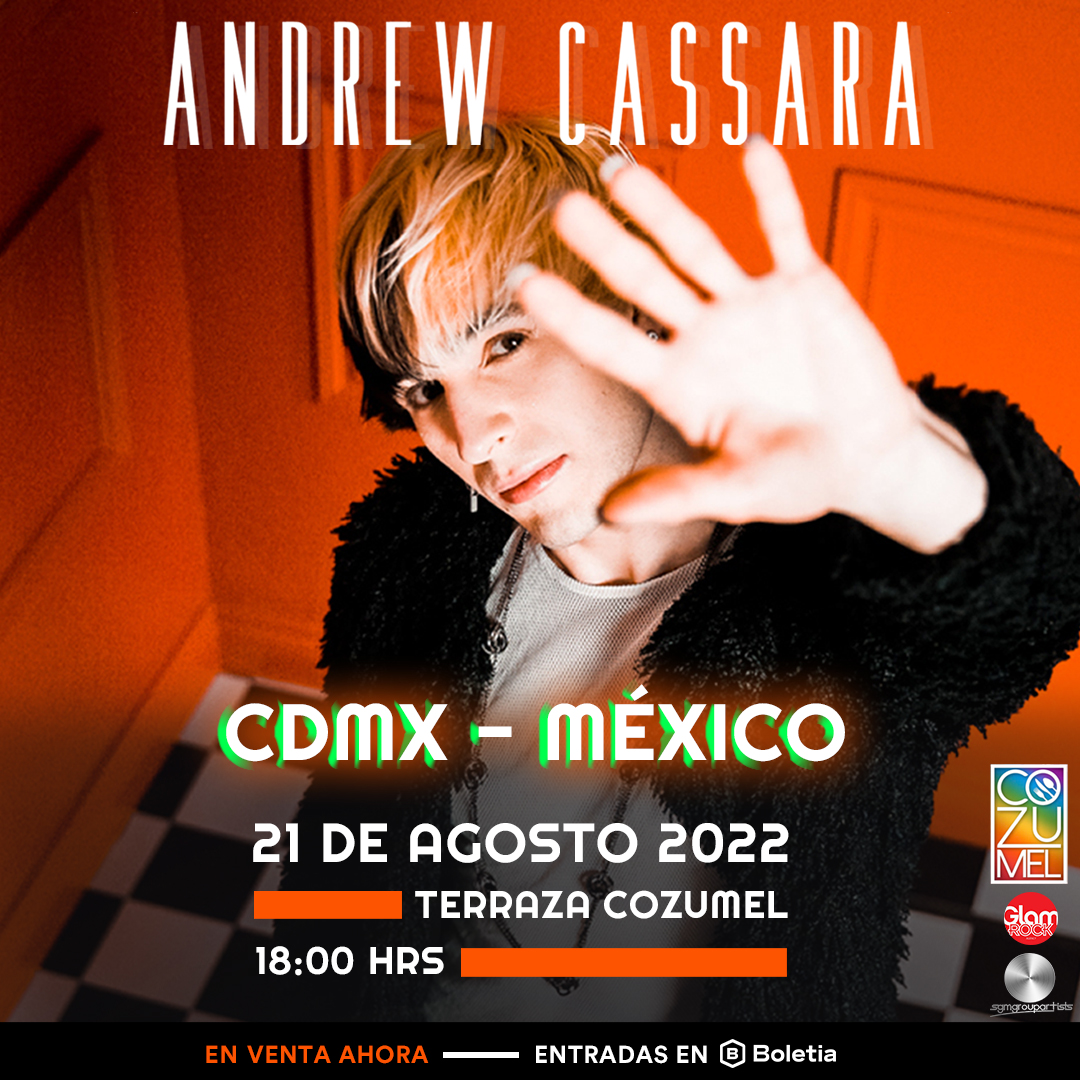 Compra boletos para Andrew Cassara en CDMX - Boletia