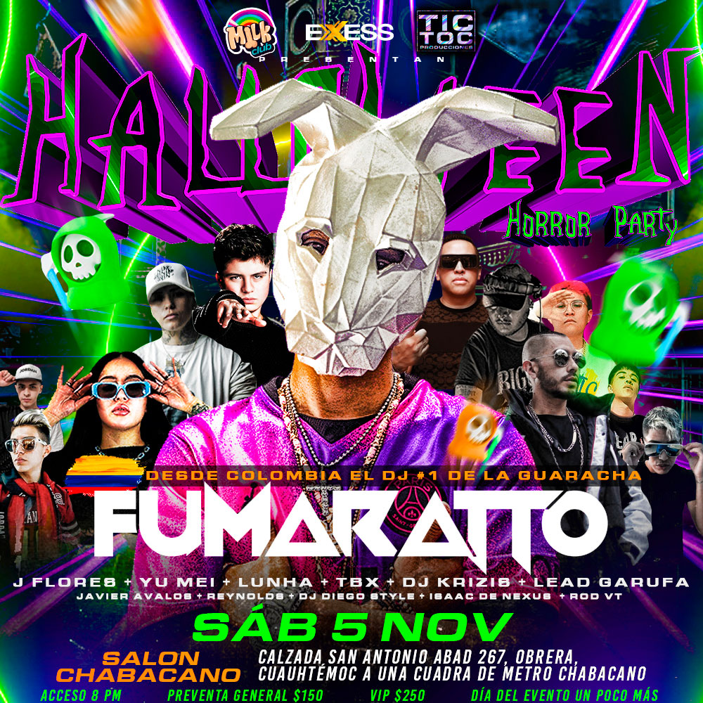 Compra boletos para Fumaratto Halloween Horror Party - Boletia