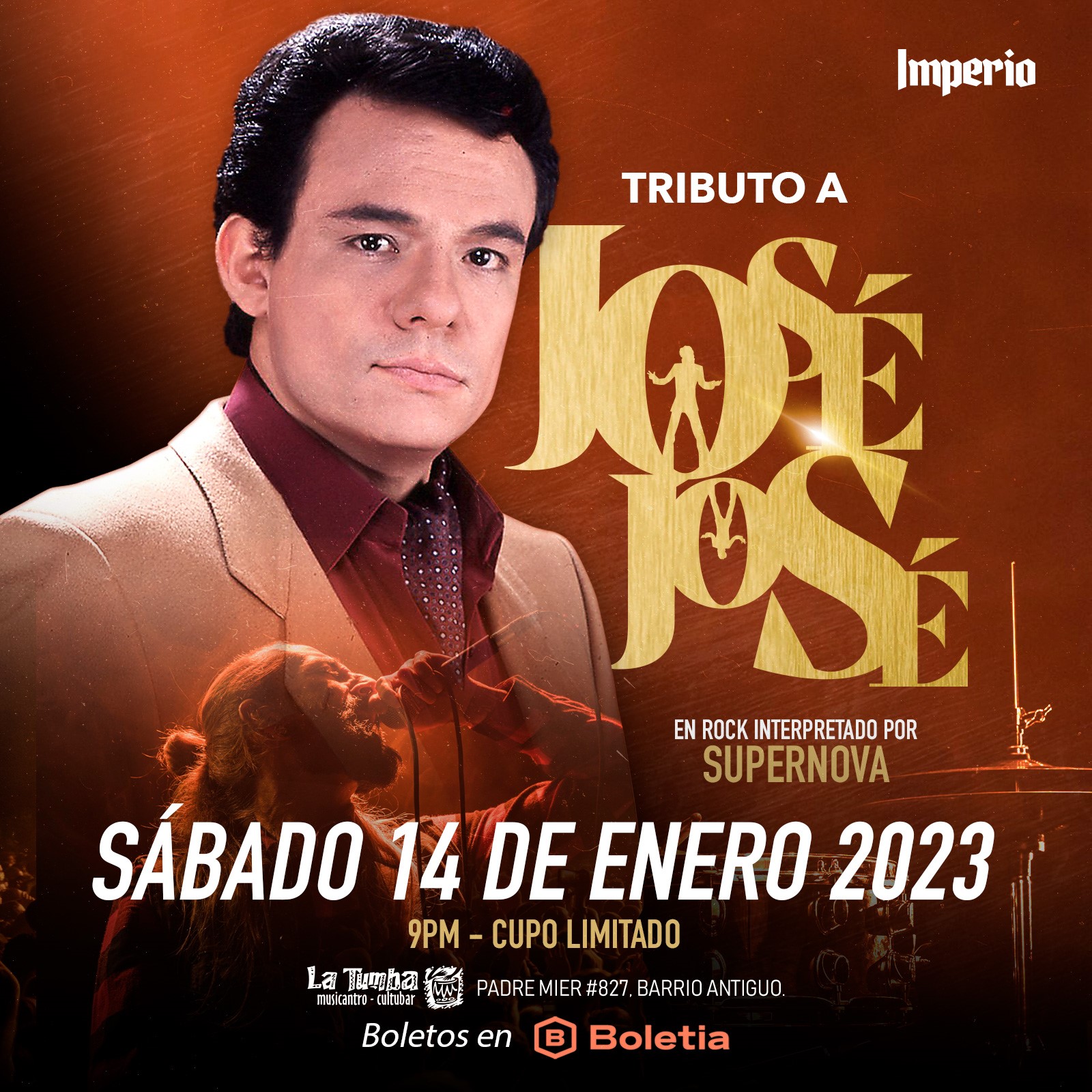 Compra boletos para Tributo a José José en Monterrey - Boletia