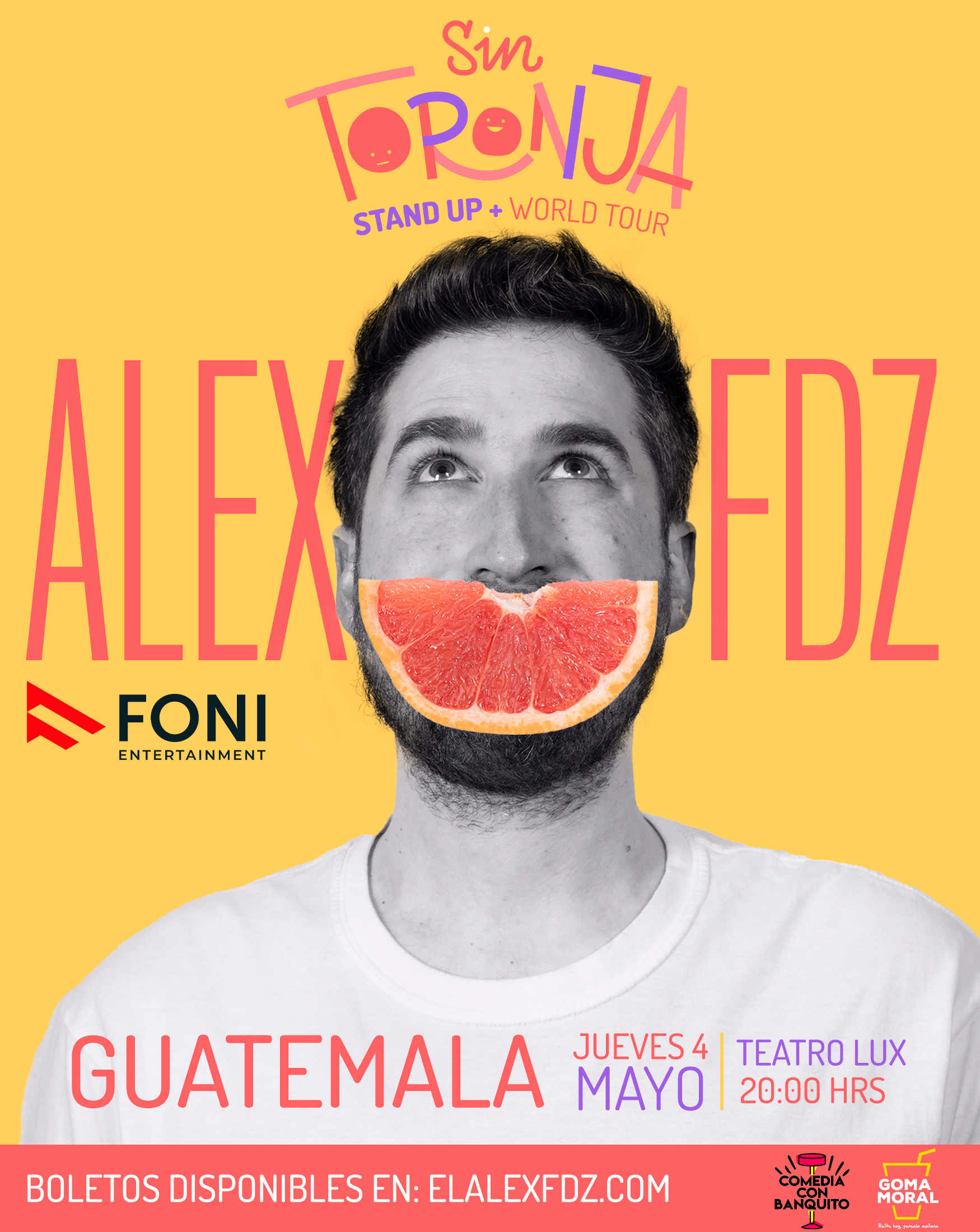 Compra boletos para Alex Fernández - Stand Up Comedy en Guatemala - Boletia