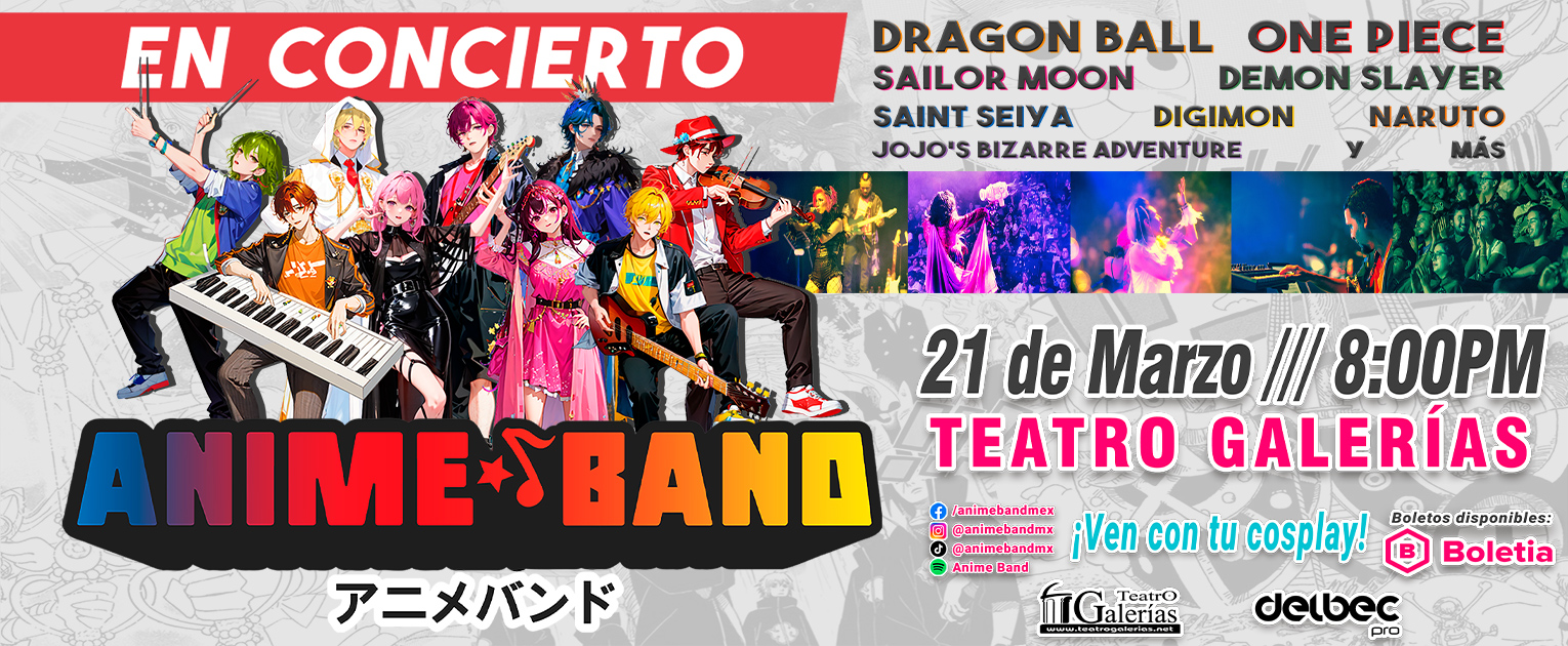 Compra boletos para Anime Band - Boletia