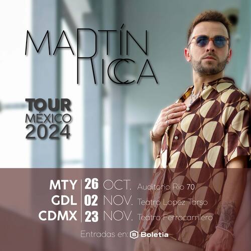 Martín Ricca en Concierto | Boletia