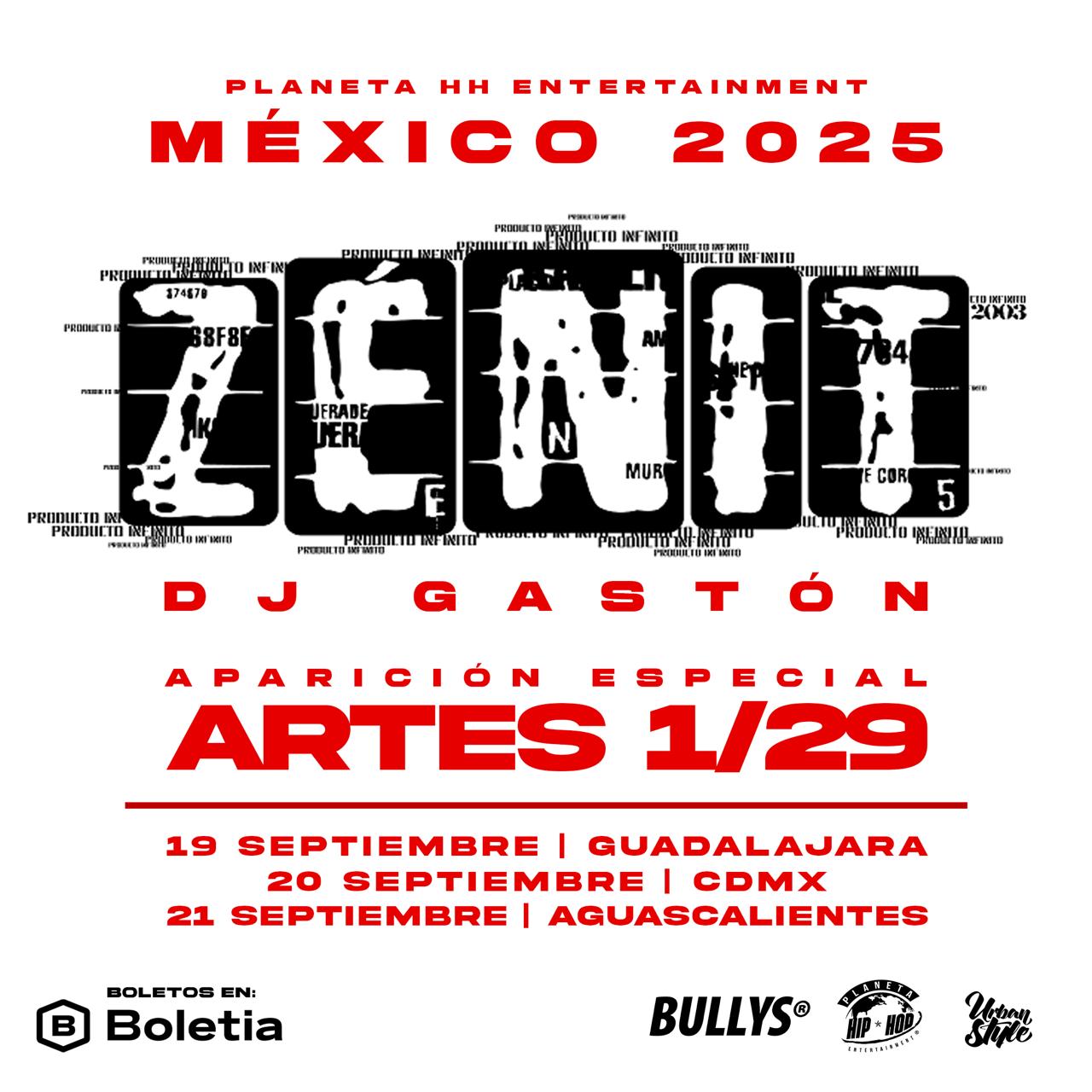 ZENIT EN MÉXICO 20 ANIVERSARIO PRODUCTO INFINITO TOUR | Boletia